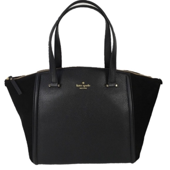 kate spade | Bags | Kate Spade Lewis Drive Alanie Leather Suede Tote ...